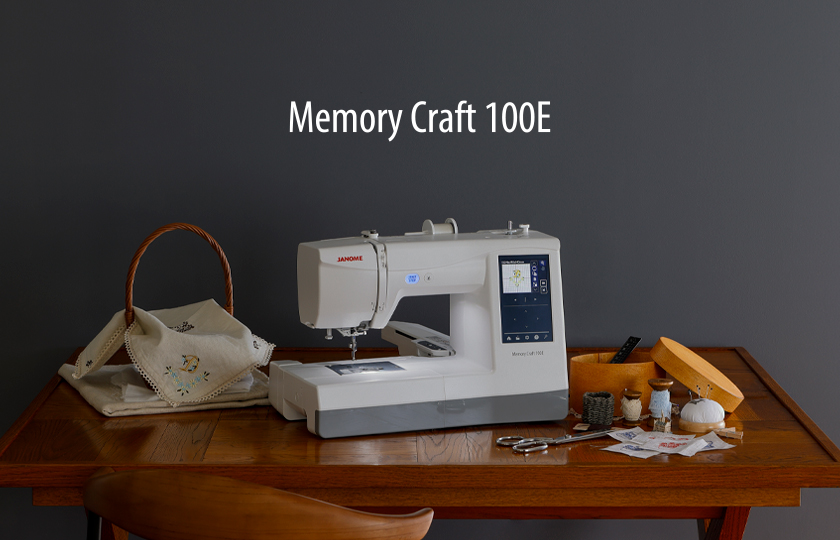 コンパクトな刺しゅう専用ミシン 「Memory Craft 100E」4月17日発売! クリエイティブな活動を始めたい方にオススメ – ミシン ...